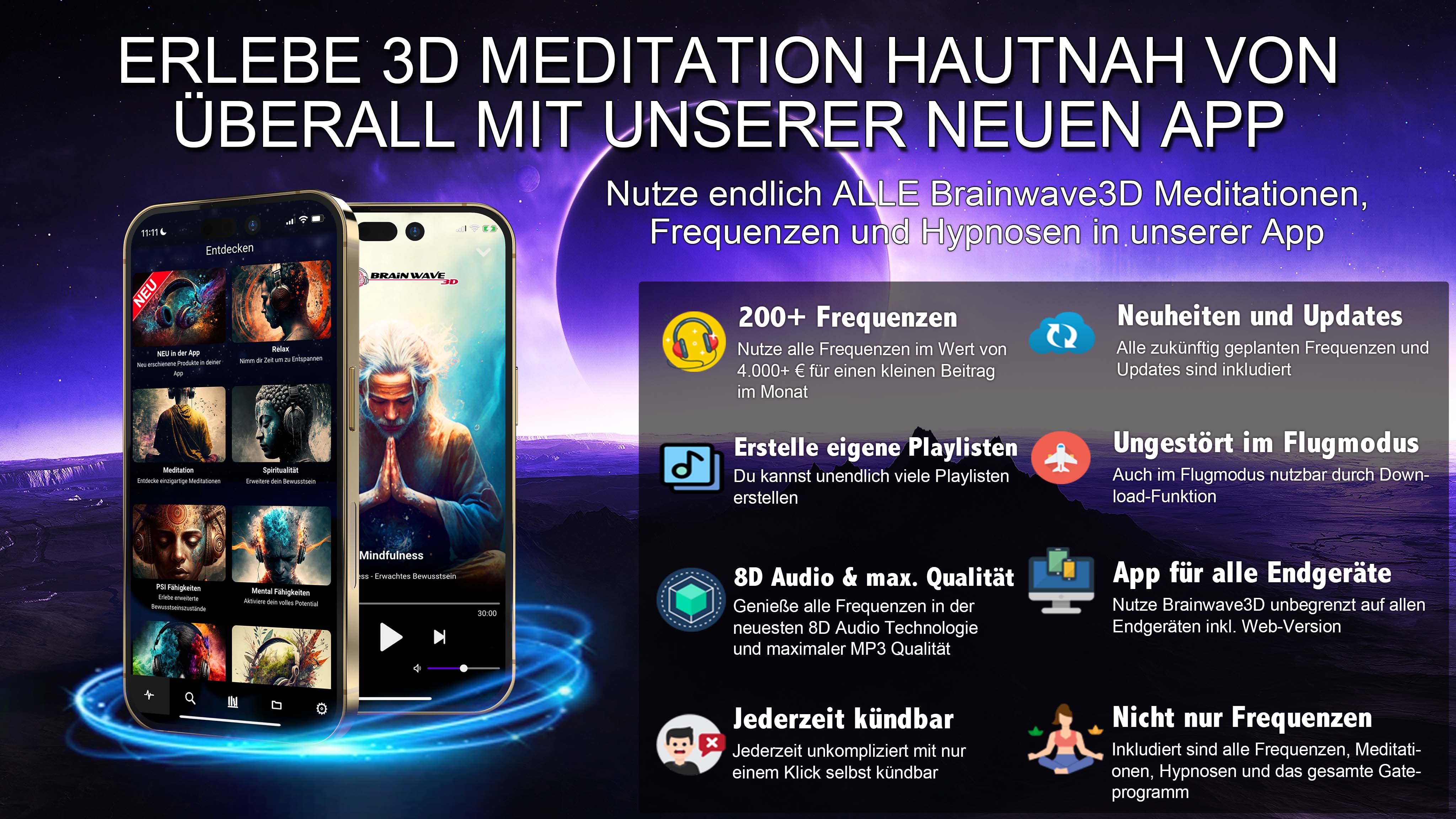 Brainwave3D: Meditation in 3D